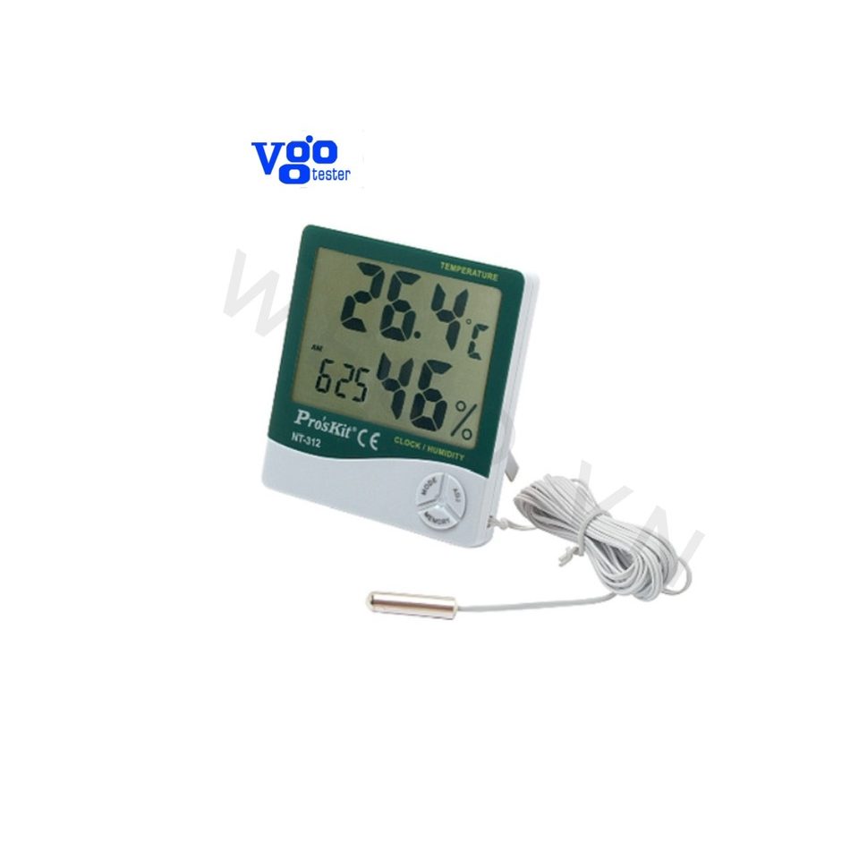 Đồng hồ đo nhiệt độ, độ ẩm có dây Proskit NT-312 – Công ty TNHH Công ...